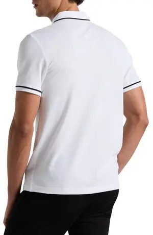 ORIGINAL PENGUIN Earl Tipped Piqué Polo - Bright White