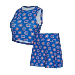 CONCEPTS SPORT Knit Tank Top & Skort Set - Royal