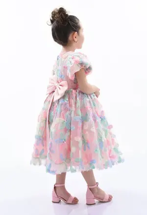 MIMI TUTU Daisy Dress - Peach Pink