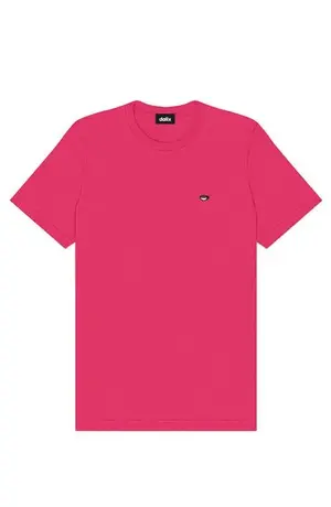 DALIX Mens Lil Coffee Jersey Tee Fuchsia