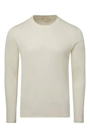 Onia Kevin Crewneck Linen Sweater - White