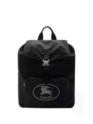 Burberry Orkney Flap Backpack - Black