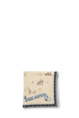 LOUIS VUITTON Multicolor Monogram Silk Scarf