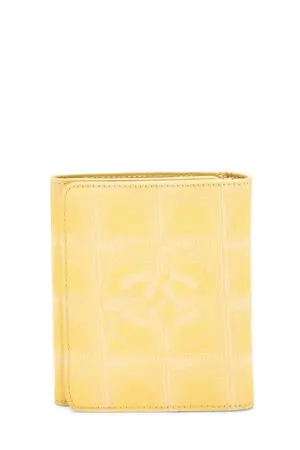 Chanel Nylon Travel Line Compact Wallet - Yellow