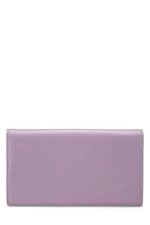 Chanel Calfskin Long Wallet - Purple