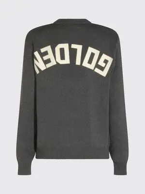 GOLDEN GOOSE Relaxed Fit Cotton-blend Crewneck Jumper With Rear Logo