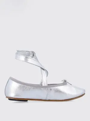 Repetto Silver Tone Flats For Women