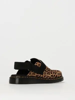 Dr. Martens Leopard Print Mule With Buckle Detail