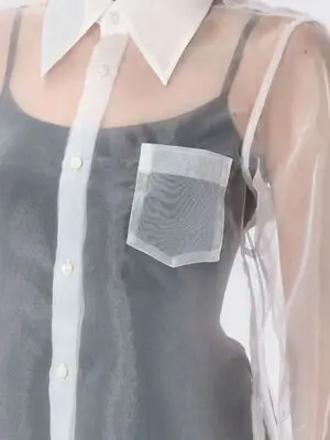 Comme Des Garçons Classic Collar, Button Up - White
