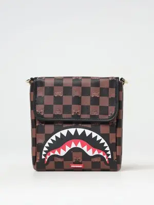SPRAYGROUND Checkered Shark Mouth Shoulder Bag - Multicolor