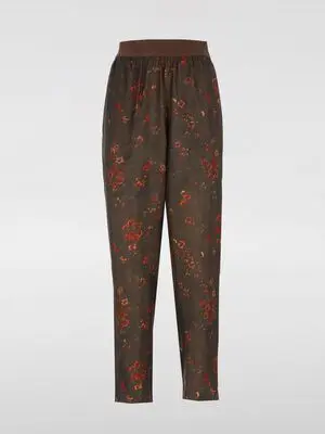 UMA WANG Floral Print Trousers - Brown