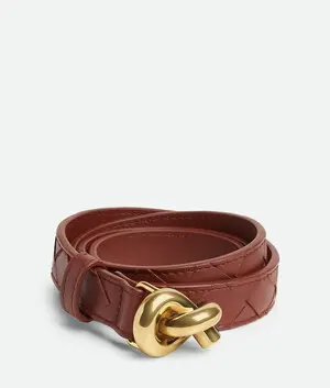 BOTTEGA  VENETA Bottega Veneta Knot Belt - Sapele