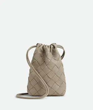 BOTTEGA  VENETA Grained Intrecciato Calf Leather Dustbag - Limestone