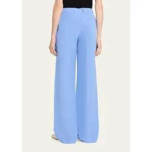 Lafayette 148 New York Gates Wide-leg Silk-linen Pants