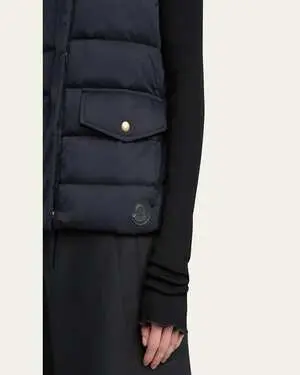 Moncler Besset Down Puffer Vest - Navy