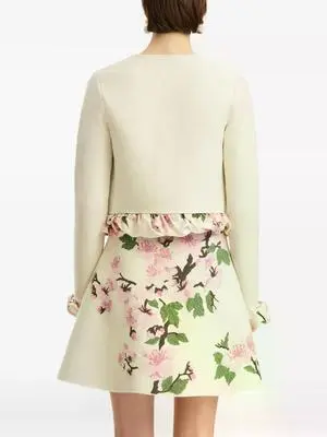 Oscar De La Renta Printed Trim Jacket