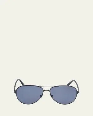 TOM FORD Clark Metal Aviator Sunglasses Black