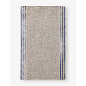 Charvet Maya Striped Linen Tea Towel - Lin Azur