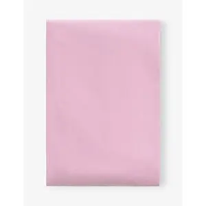 TEKLA Percale Super-king Fitted Cotton Sheet - Mallow Pink