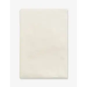 TEKLA Percale Super-king Fitted Cotton Sheet - Winter White