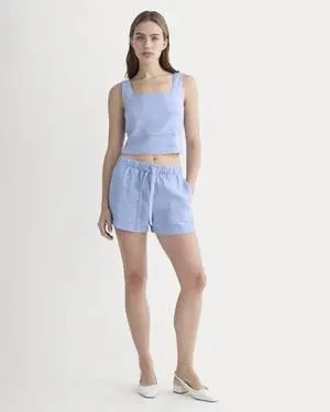 Everlane Linen Drawstring Boxer Short - Chambray