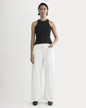 Everlane Contrast Stitching Jeans For Women