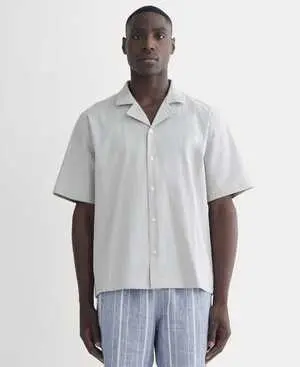 Everlane Seersucker Resort Shirt - Dutch Blue/natural