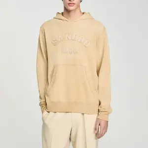 Sandro Faded Fleece Hoodie With Patch