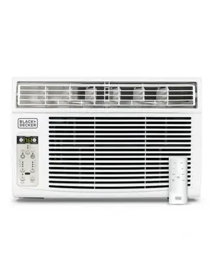 BLACK + DECKER 14300 Btu Window Air Conditioner Unit Ac Black+decker With Remote Control Cools Up To 700 Square Feet - White