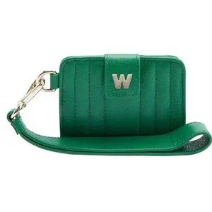 Wolf Mimi Credit Card Holder With Wristlet - Forest Green