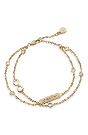 ALEX AND ANI Grandma' Infinity Chain Bracelet - Gold