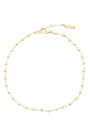 ST. MORAN Beaded Chain Anklet - Gold