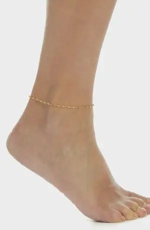 ST. MORAN Beaded Chain Anklet
