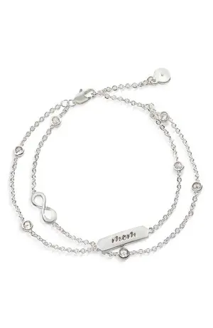 ALEX AND ANI Mom Infinity Chain Bracelet - Silver