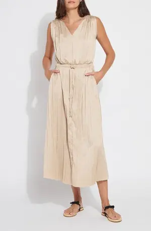Lyssé The Packable Pleated Satin Dress