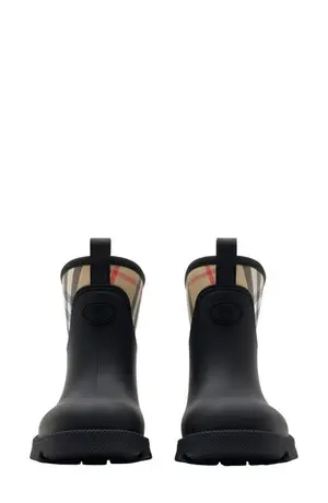 Burberry Marsh Stamp Rain Boots - Black
