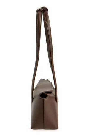 FREJA NEW YORK Mini Chrystie Faux Leather Shoulder Bag - Espresso