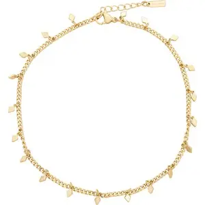 ST. MORAN Rhombus Charm Anklet - Gold