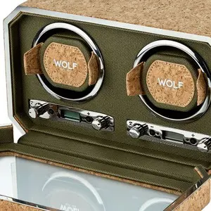 Wolf Cortiça Double Watch Winder With Sustainable Exterior