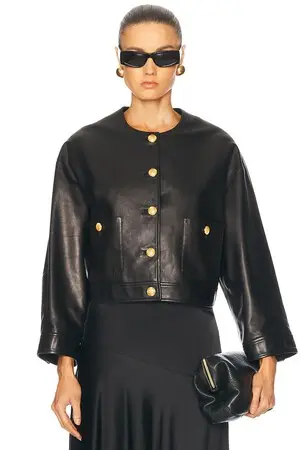 Adam Lippes Nessy Leather Jacket