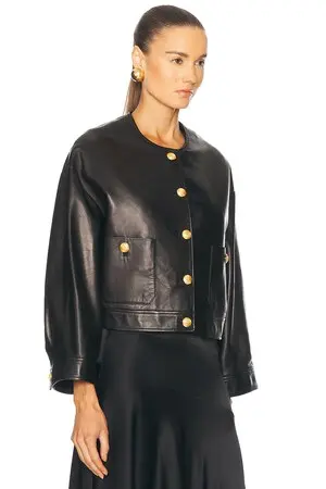 Adam Lippes Nessy Leather Jacket