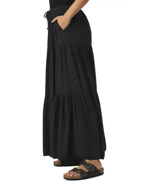 Splendid Melanie Tiered Skirt - Black