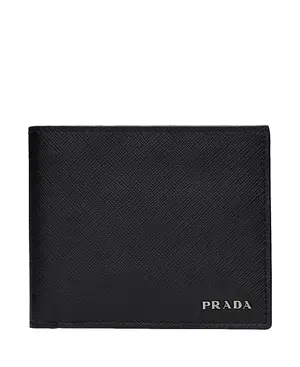 Prada Saffiano Leather Wallet - Black