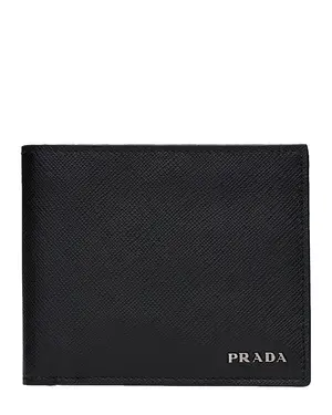 Prada Saffiano Leather Wallet Black