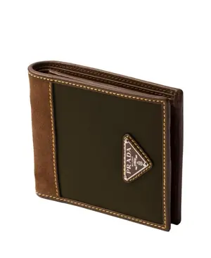 Prada Re-nylon And Leather Wallet