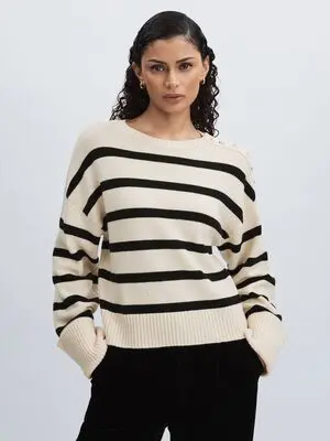 Paige Striped Wool-blend Jumper