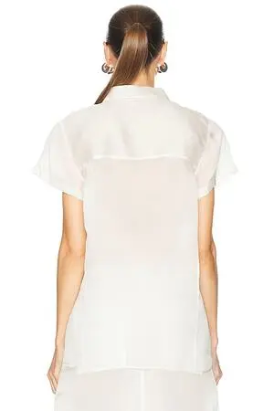 Khaite Keefe Organza Shirt - Chalk