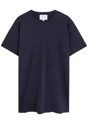 RAITH Luxe Mercerized Cotton T-shirt - Navy