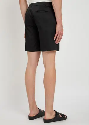 RAITH Tailored Stretch-cotton Shorts - Black