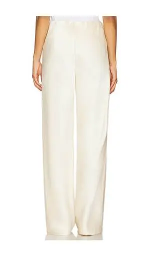 Vince Fluid Bias Pant In Cream - Bona